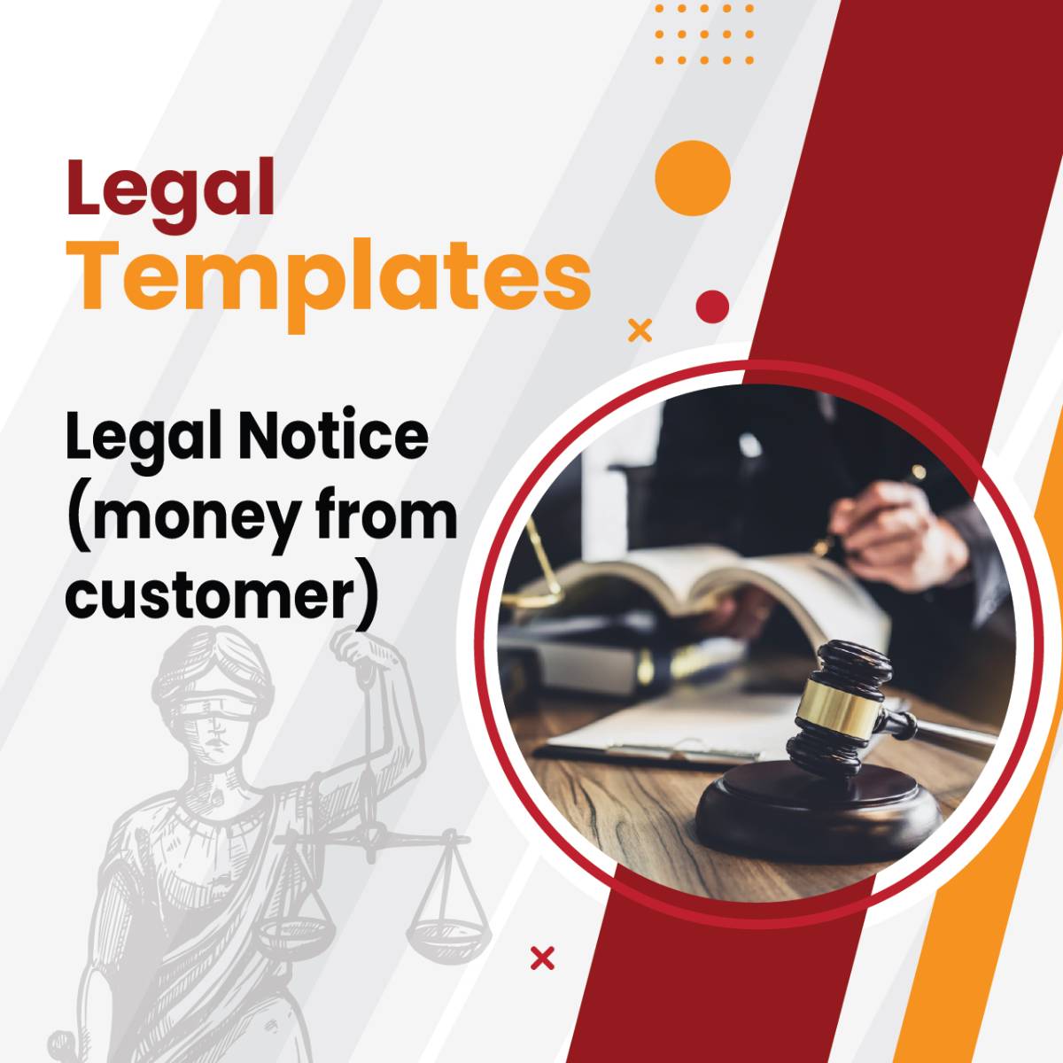 Legal Notice (money from customer)