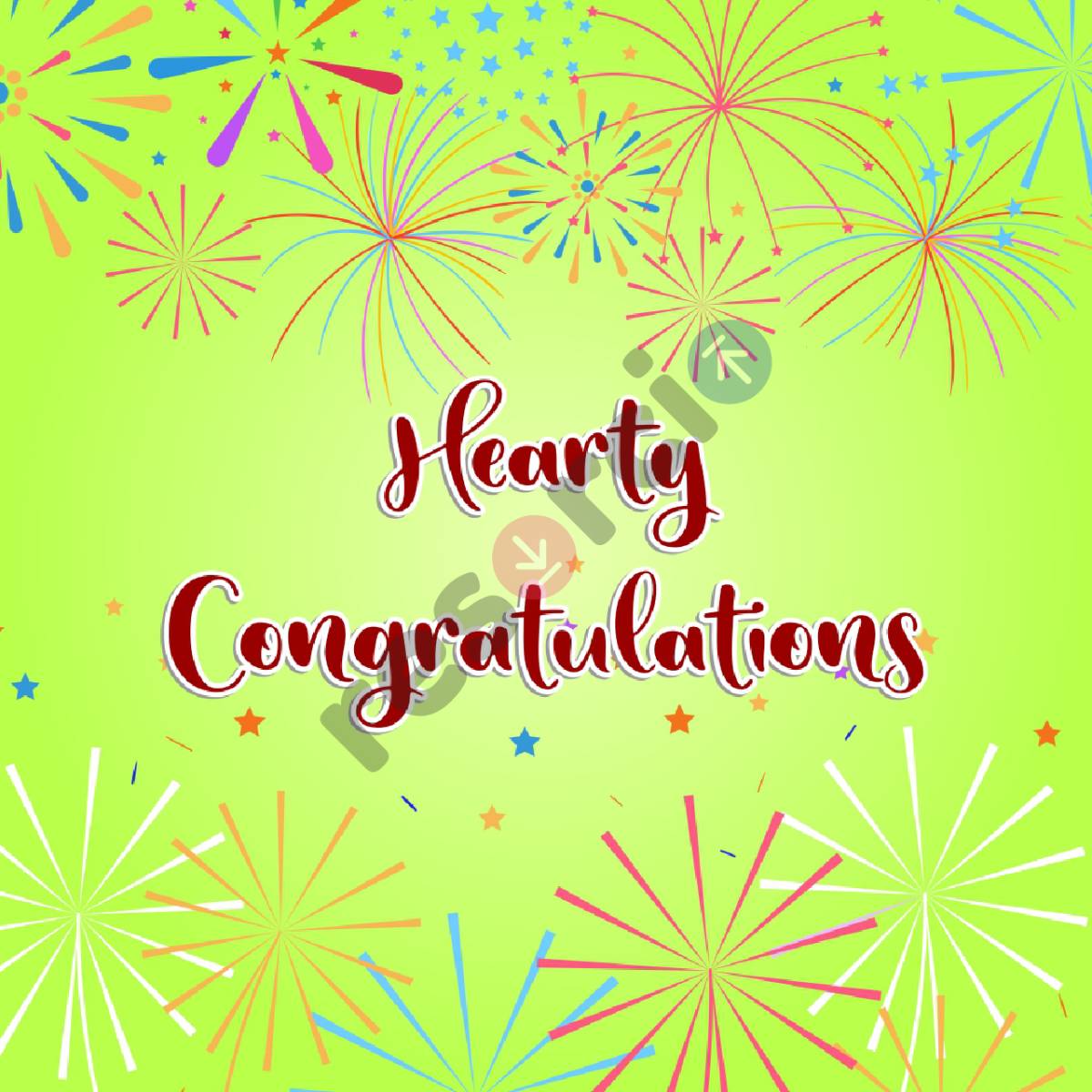 Hearty Congratulations - Template 05