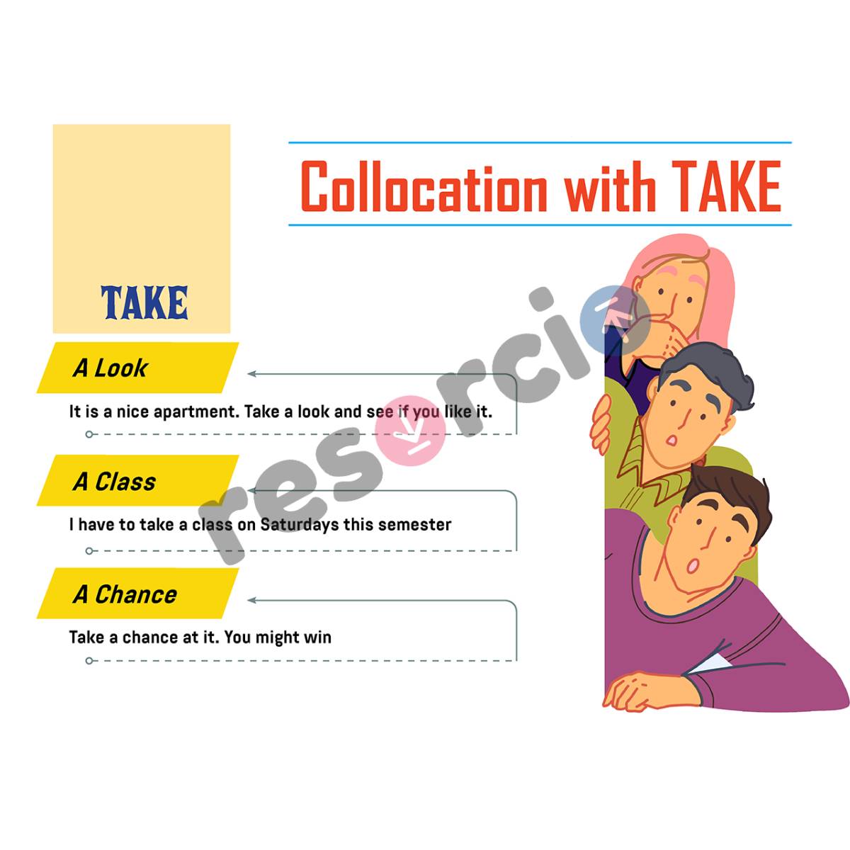 Collocations With Take - Template 04