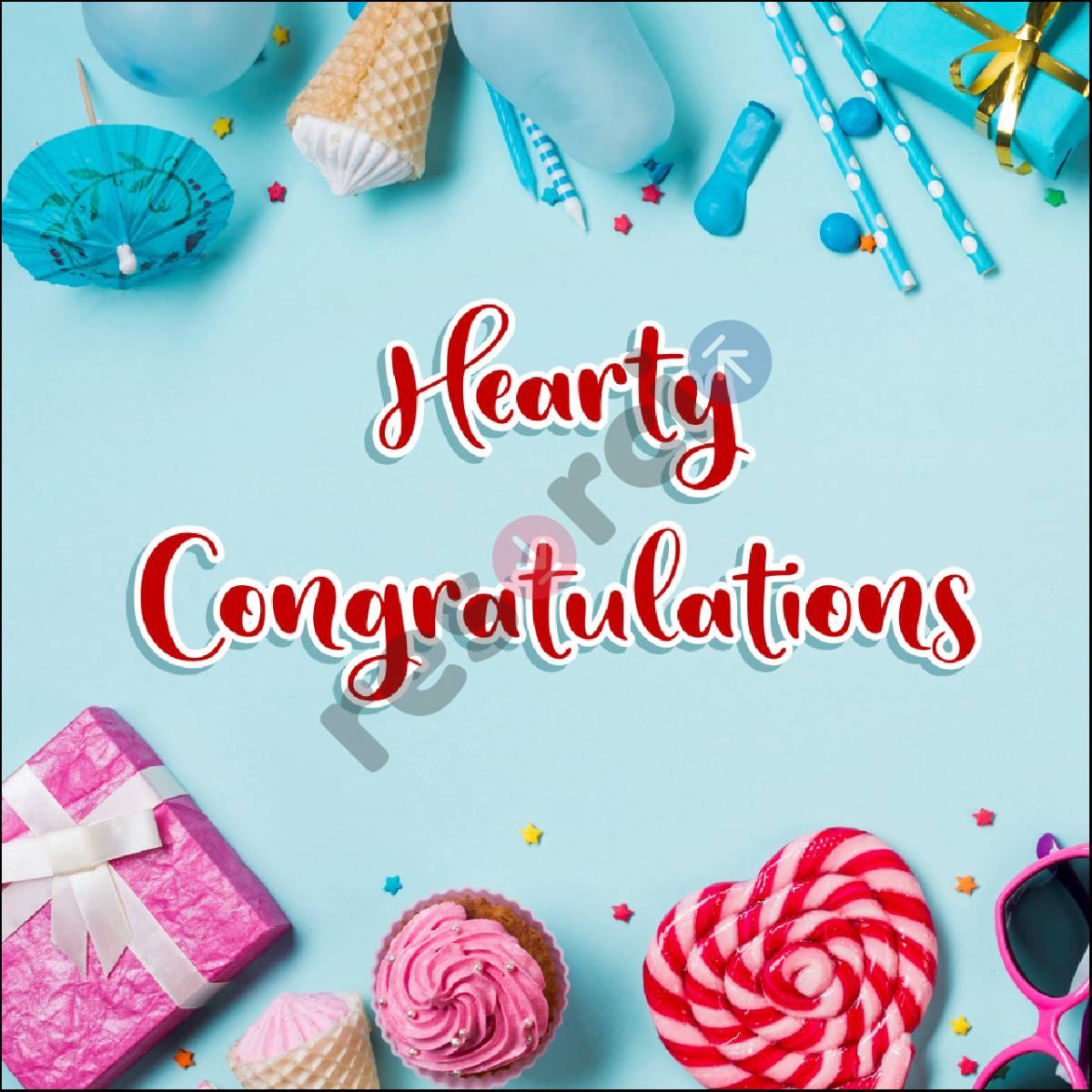 Hearty Congratulations - Template 62