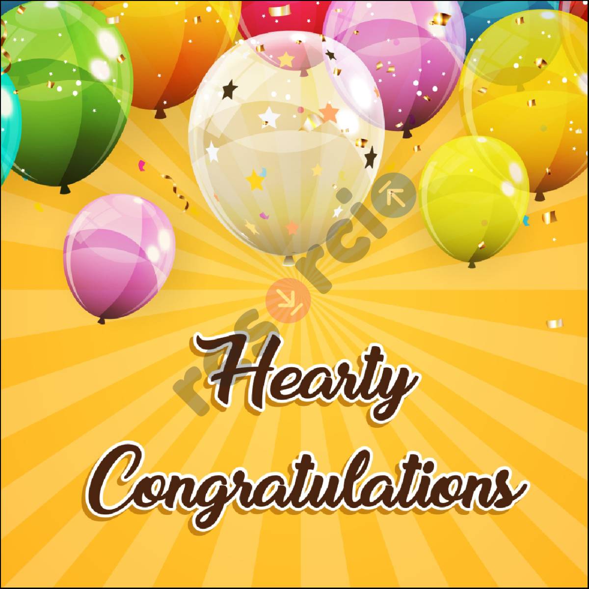 Hearty Congratulations - Template 57