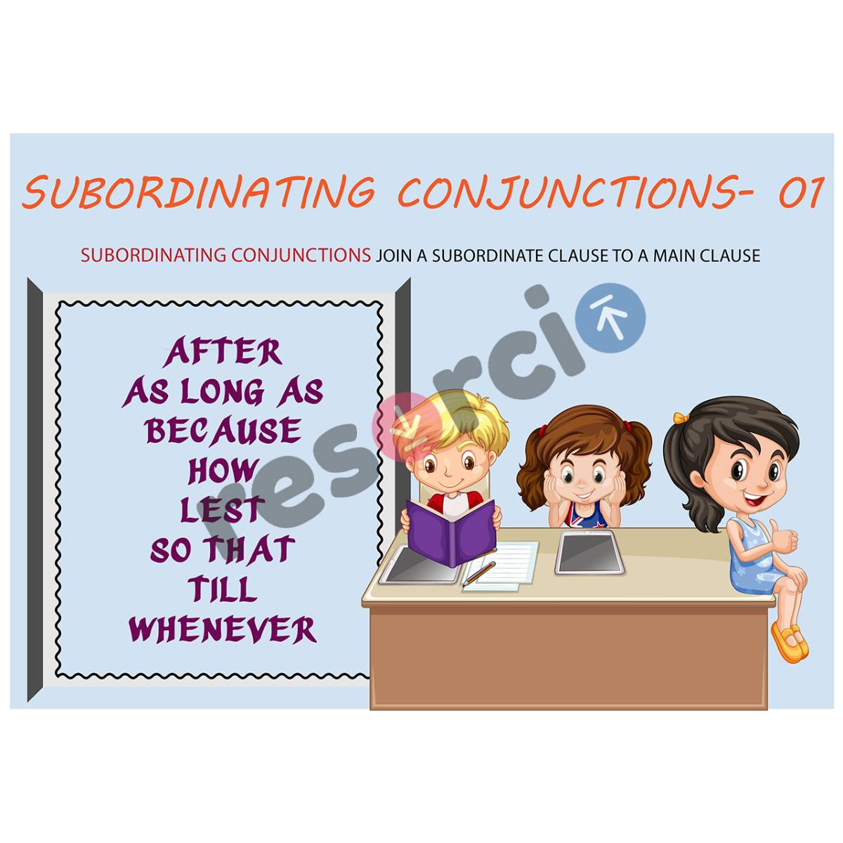 Subordinating Conjunctions 01 - Template 03