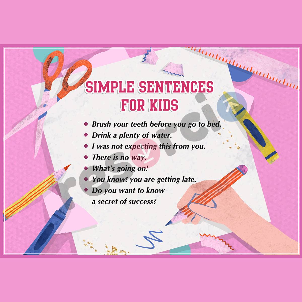 Simple Sentences for Kids - Template - 04