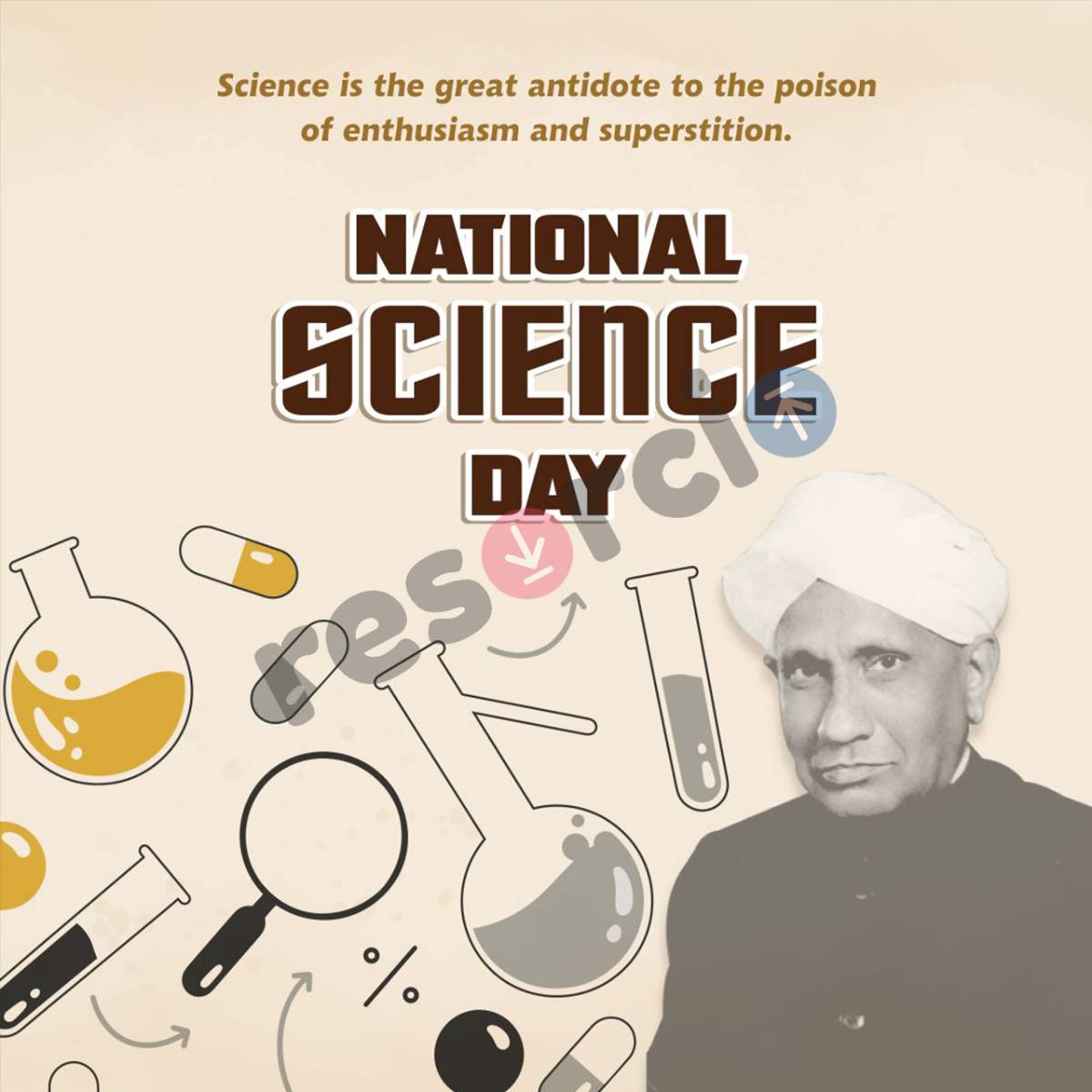 National Science Day - Template 04