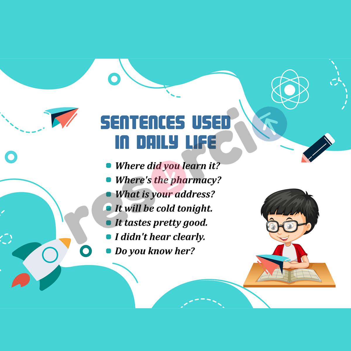 Sentences Used in Daily Life - Template - 01