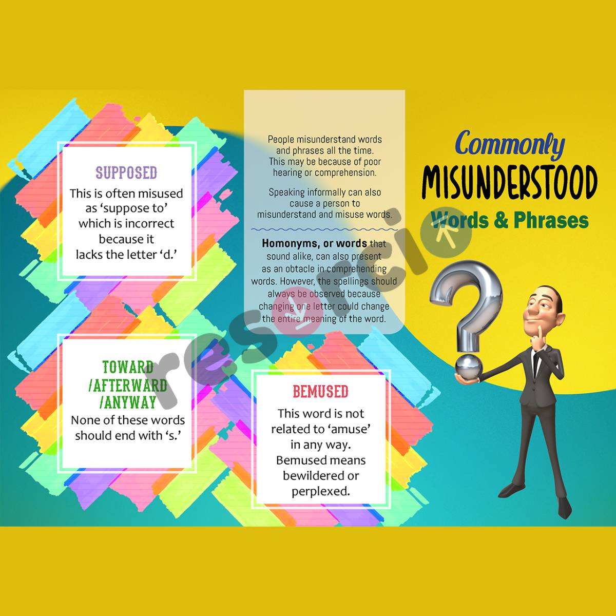 Commonly Misunderstood Words and Phrases - Template 20