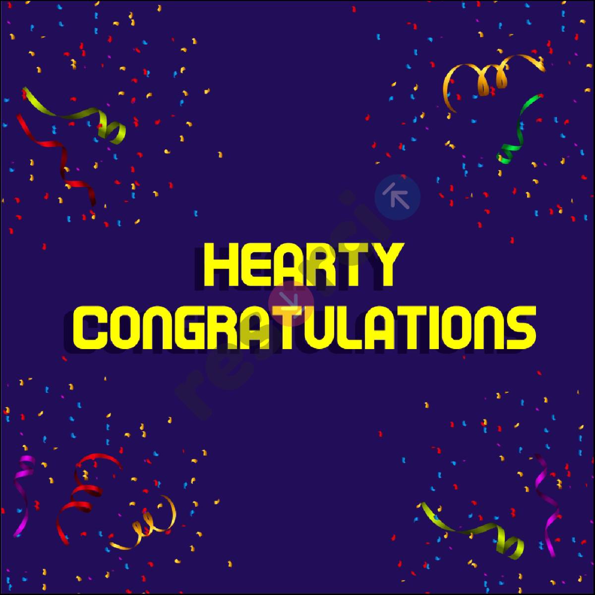 Hearty Congratulations - Template 49