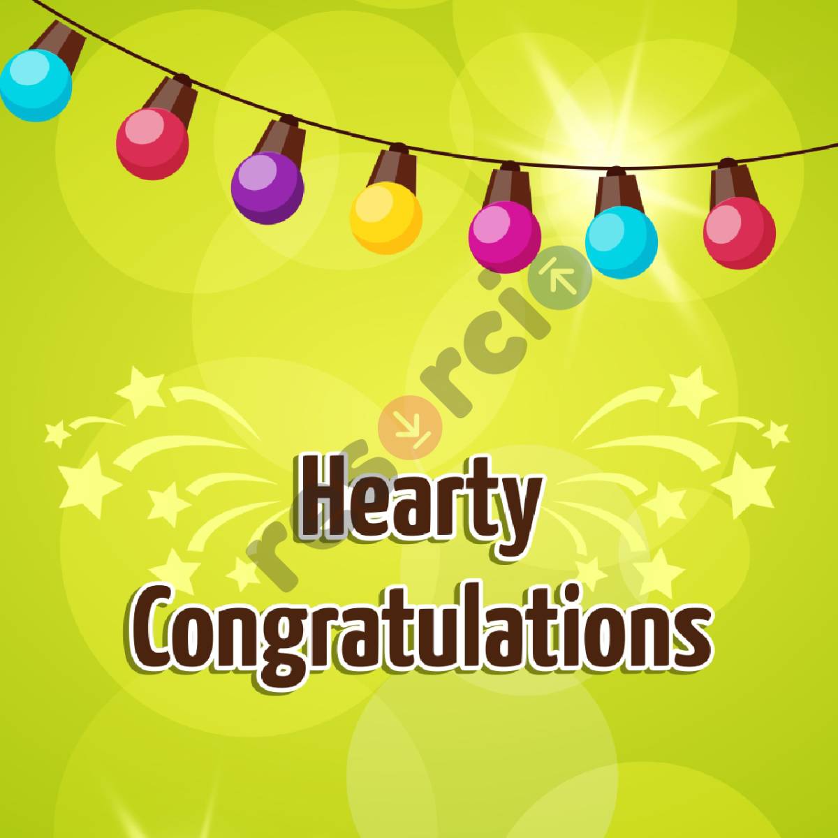 Hearty Congratulations - Template 25