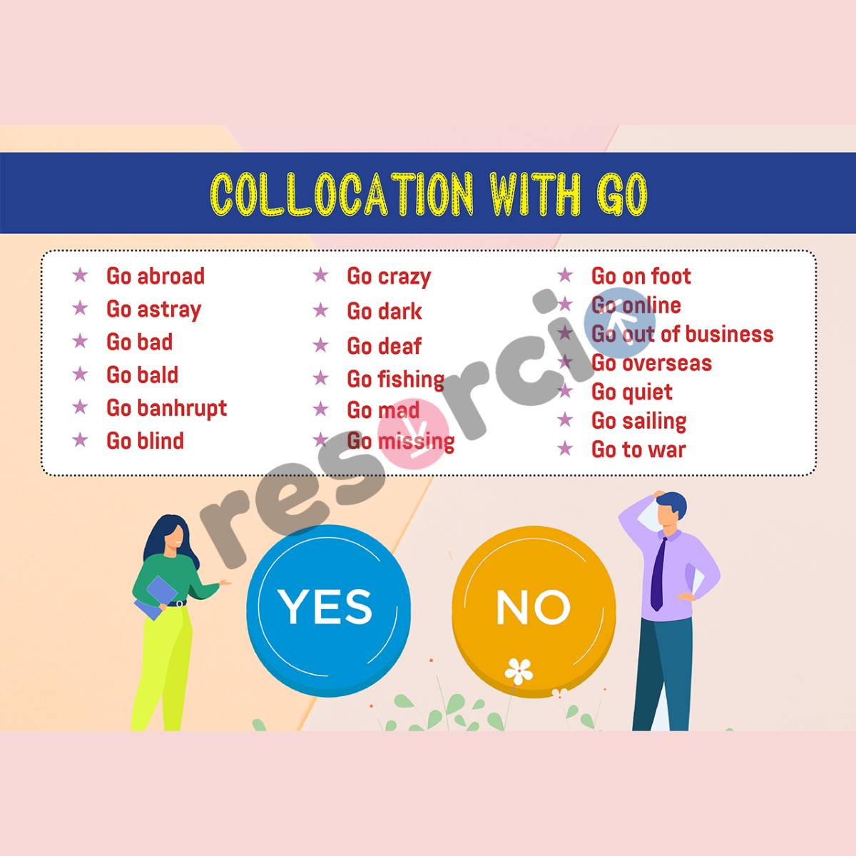 Collocations With Go - Template 06
