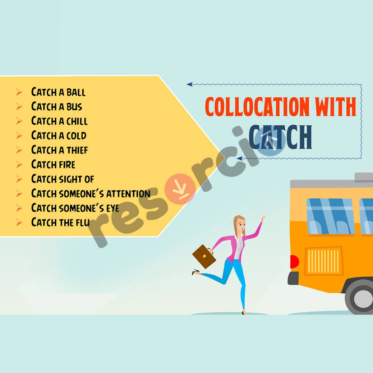 Collocations With Catch - Template 02