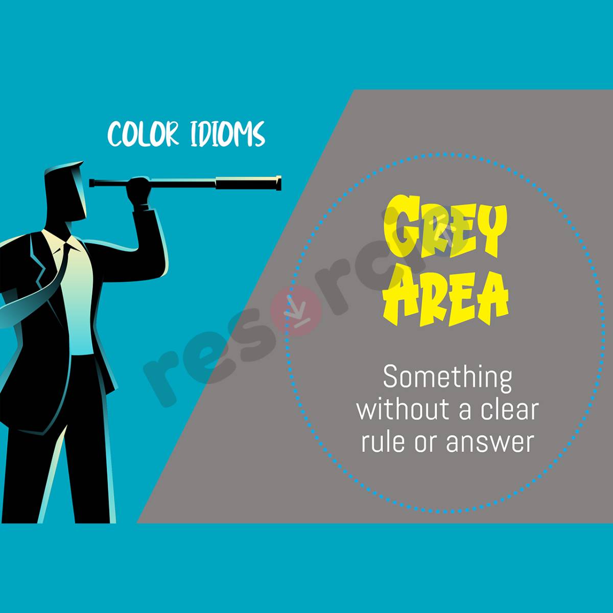 Colour Idioms - Template 51