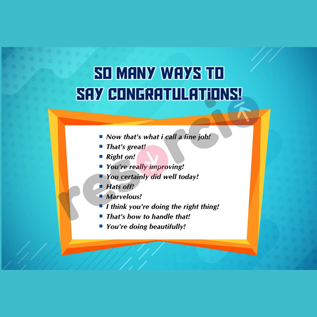 So Many Ways to Say Congratulations - Template 02