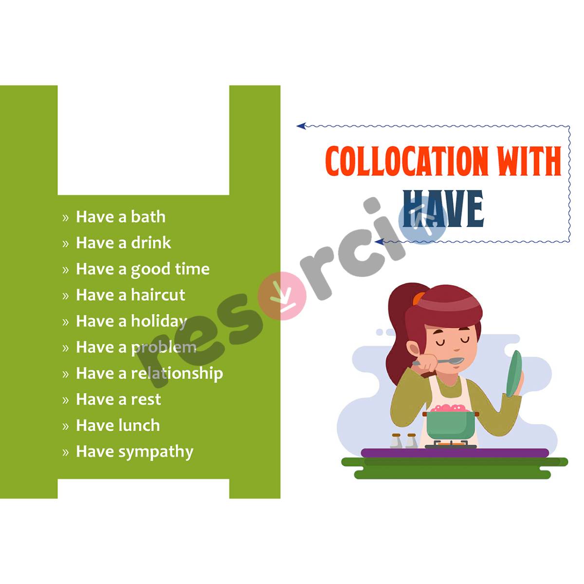 Collocations With Have - Template 06