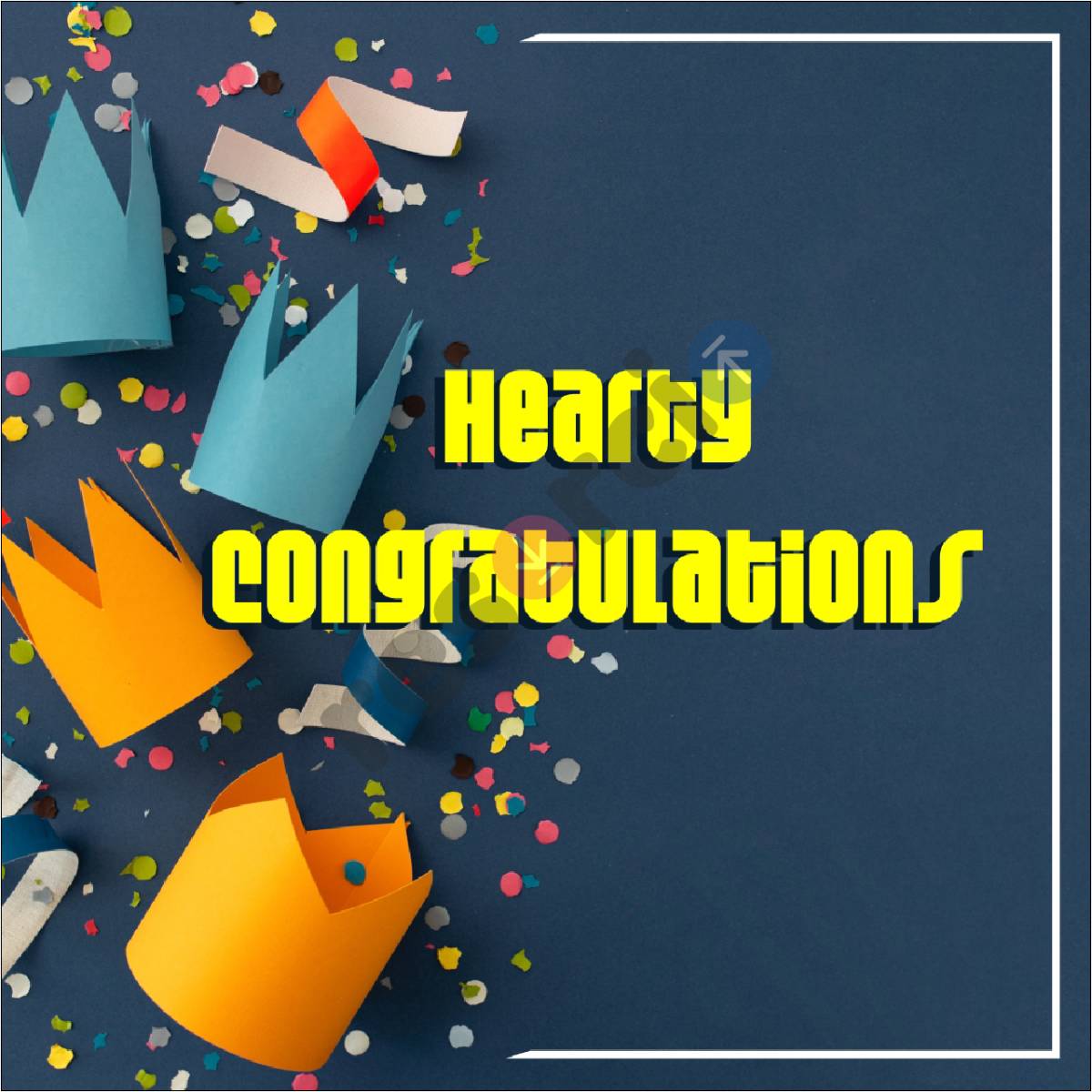 Hearty Congratulations - Template 75