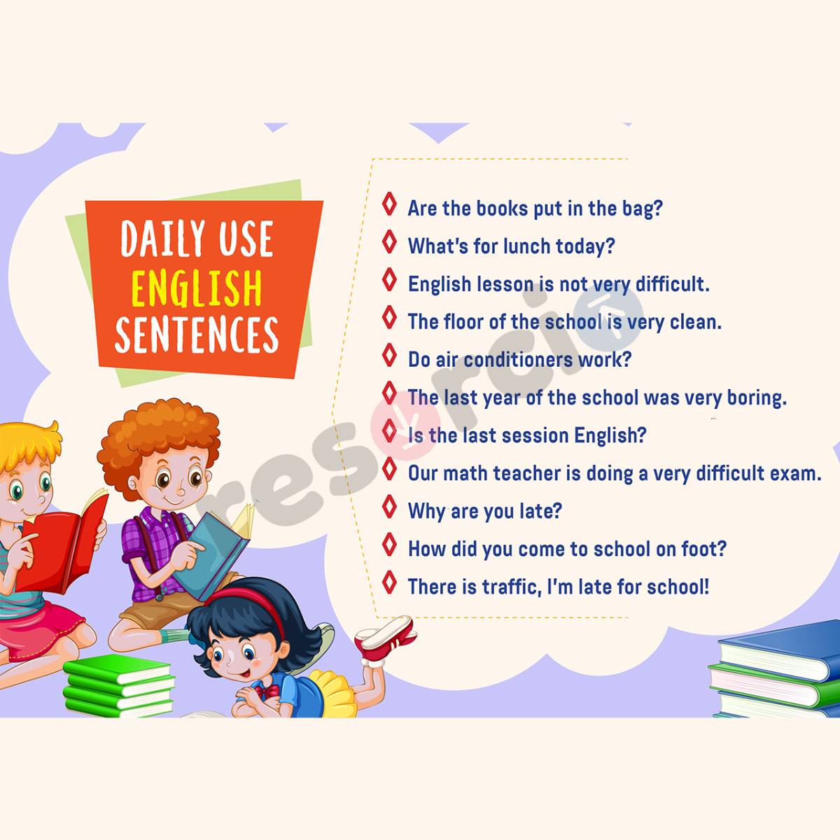 Daily Use English Sentences - Template 10