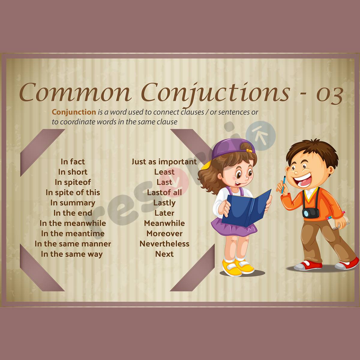 Common Conjunctions 03 - Template 01