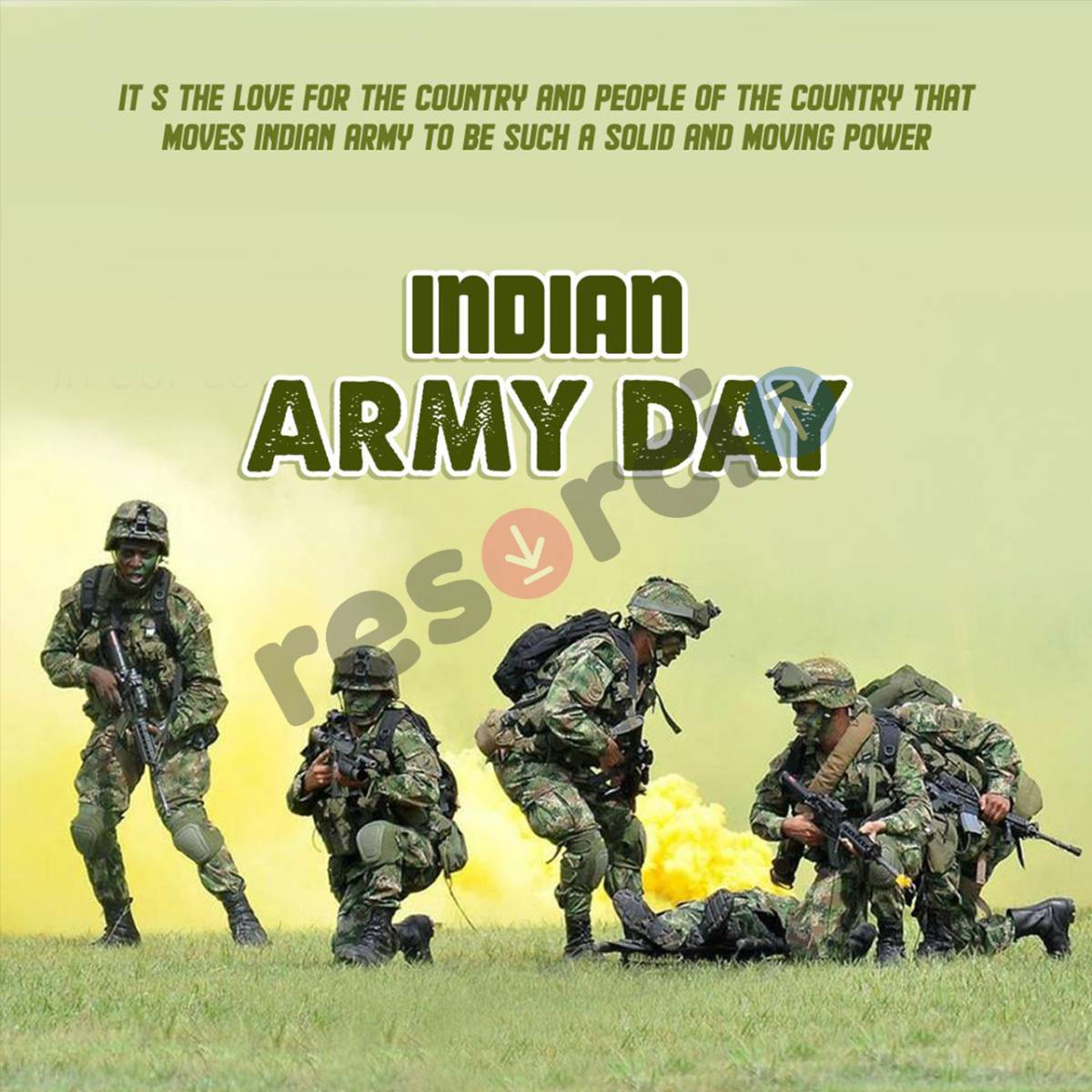 Indian Army Day - Template 03