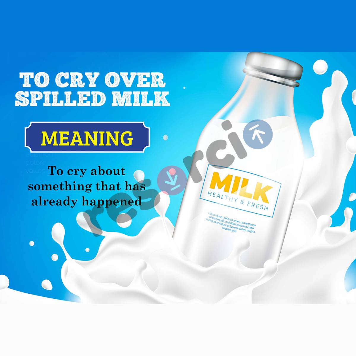 To cry Over Spilled Milk - Template 01