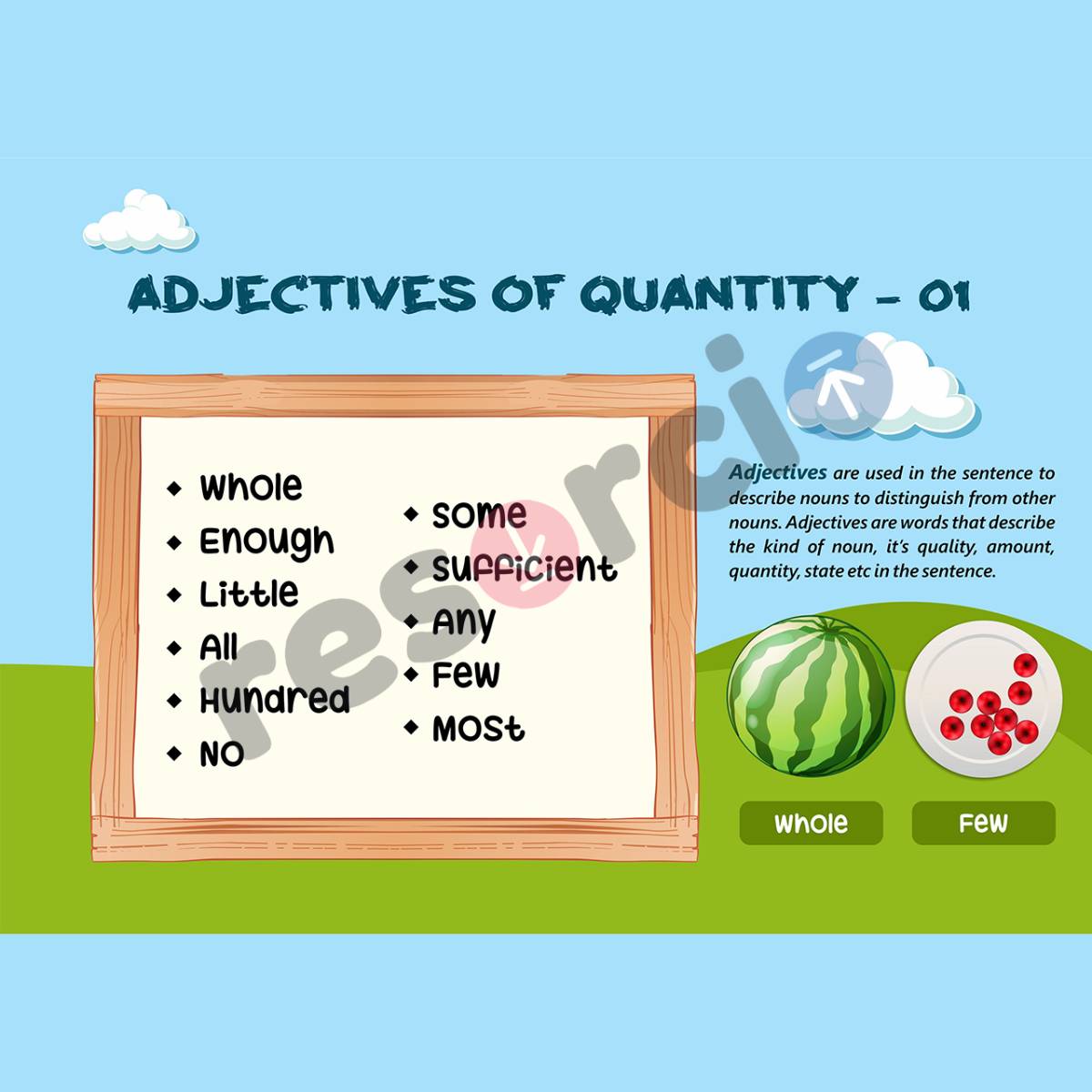 Adjectives of Quantity - Template 01