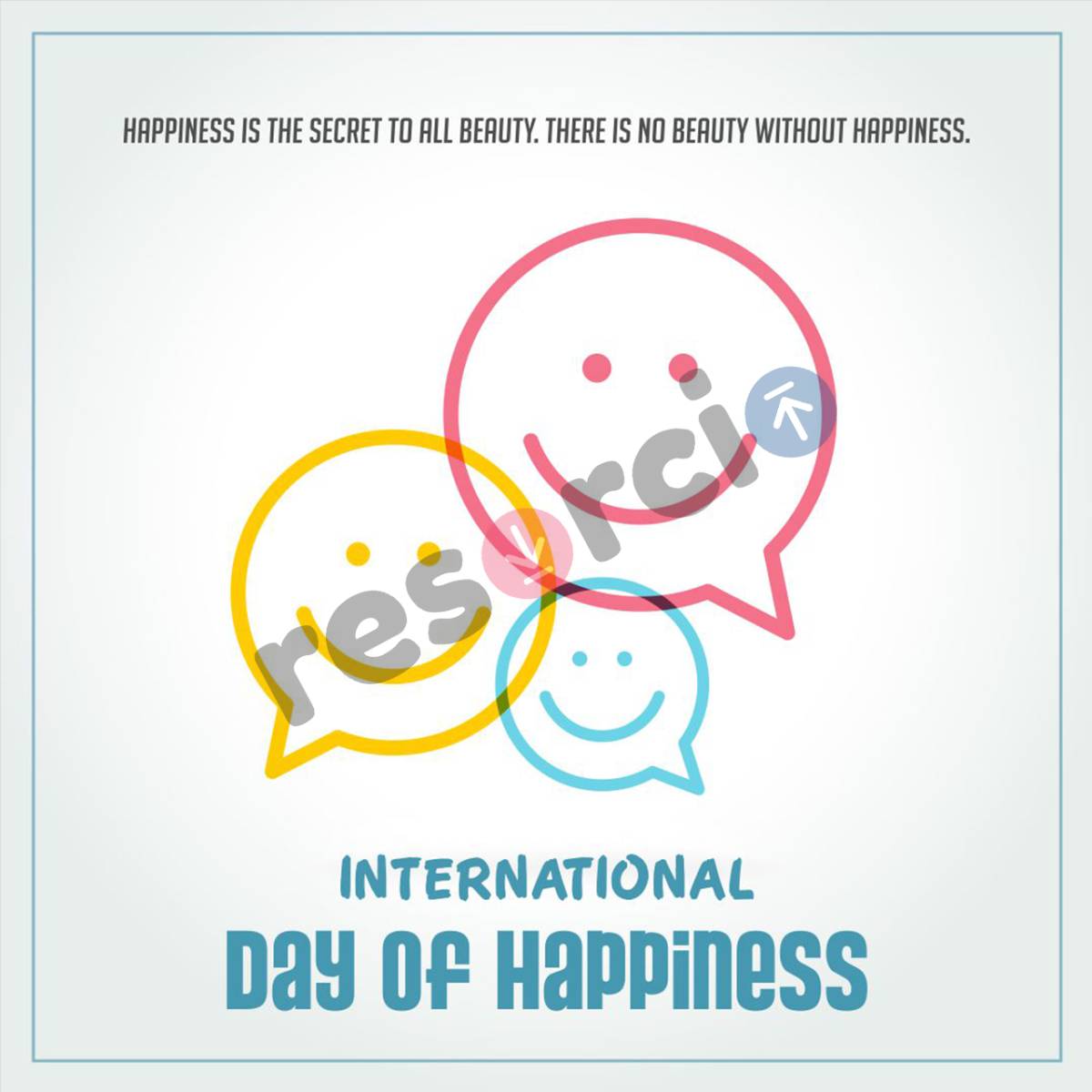 International Day of Happiness - Template 03
