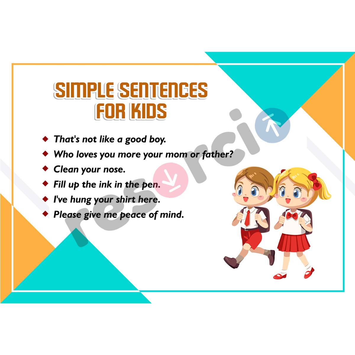 Simple Sentences for Kids - Template - 06