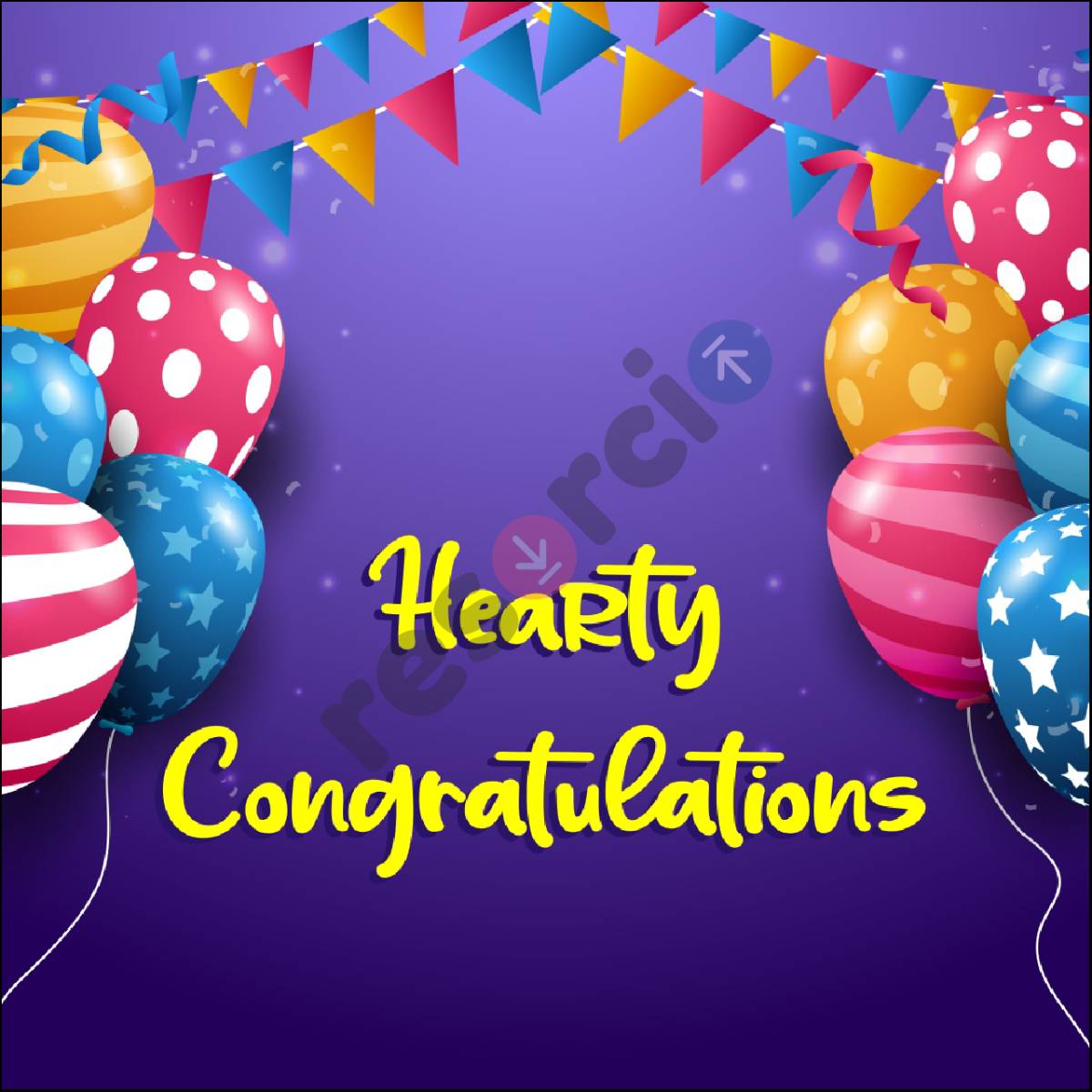 Hearty Congratulations - Template 40