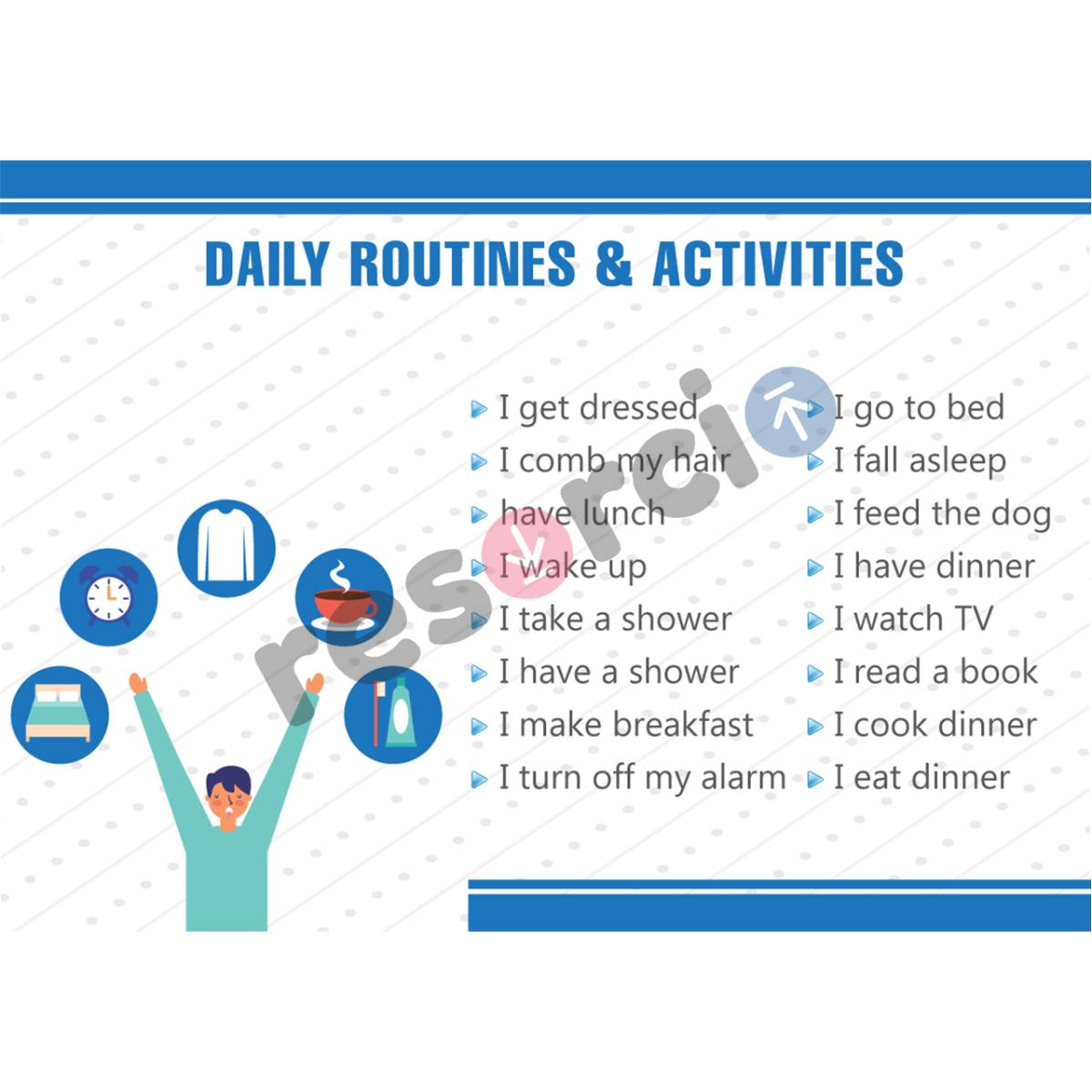 Daily Routines and Activities - Template 04