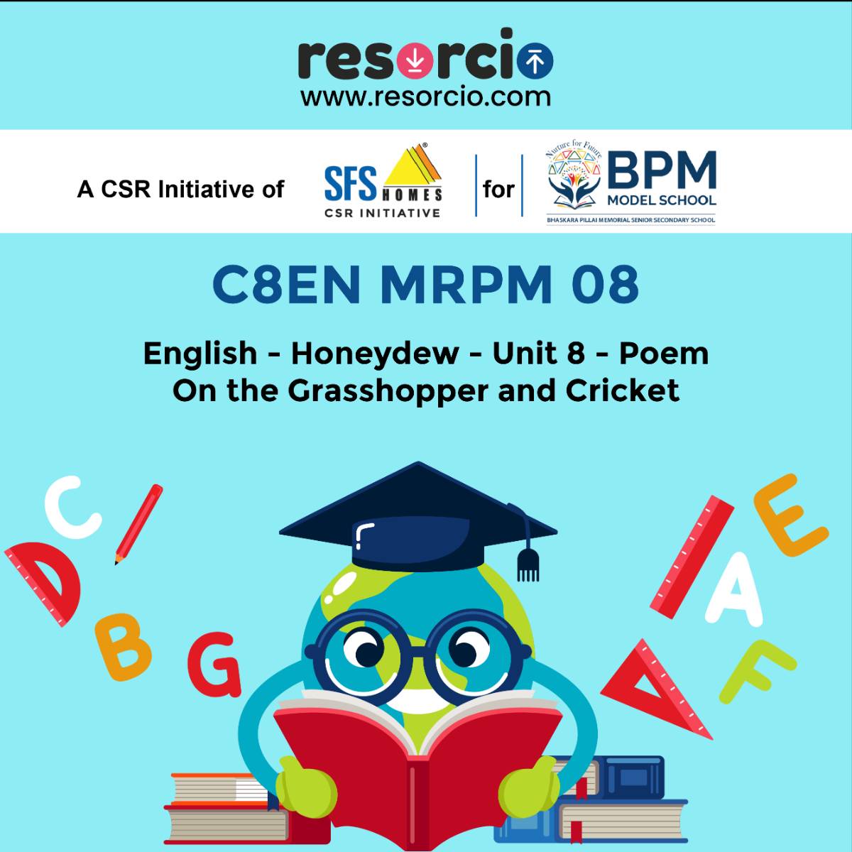 C8EN MRPM 08 - English - Honeydew - Unit 8 - Poem - On the Grasshopper ...