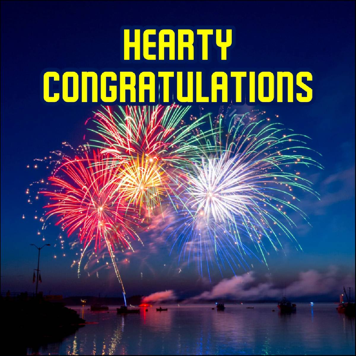 Hearty Congratulations - Template 83