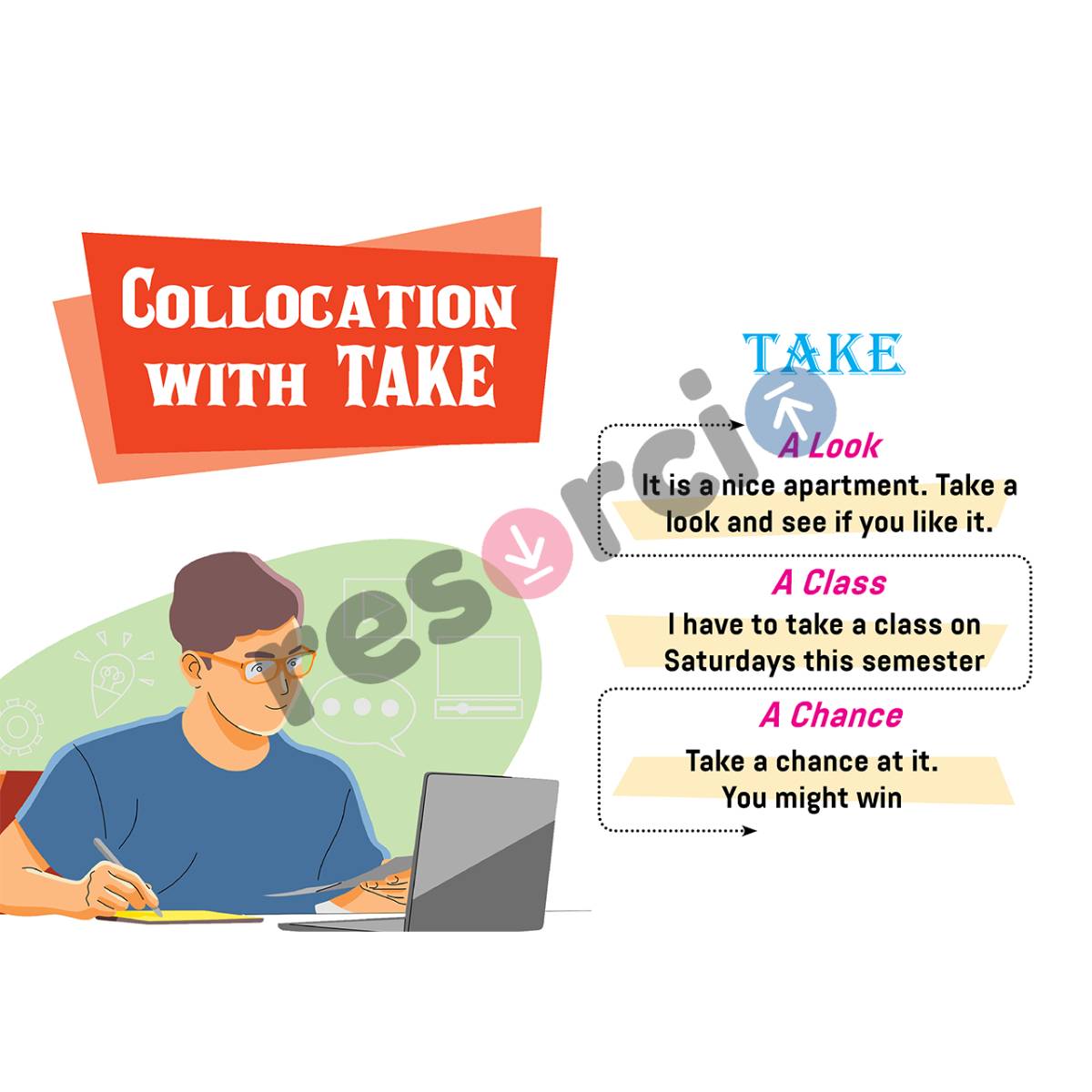 Collocations With Take - Template 06